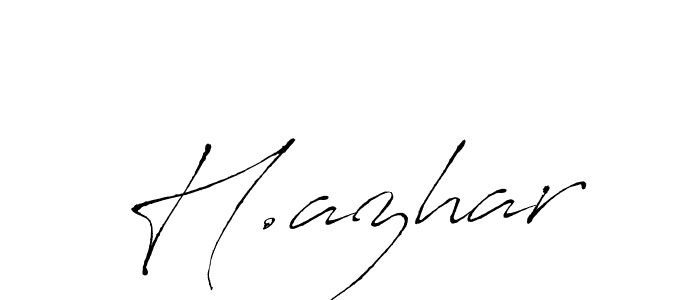 93+ H.azhar Name Signature Style Ideas | Professional Online Autograph