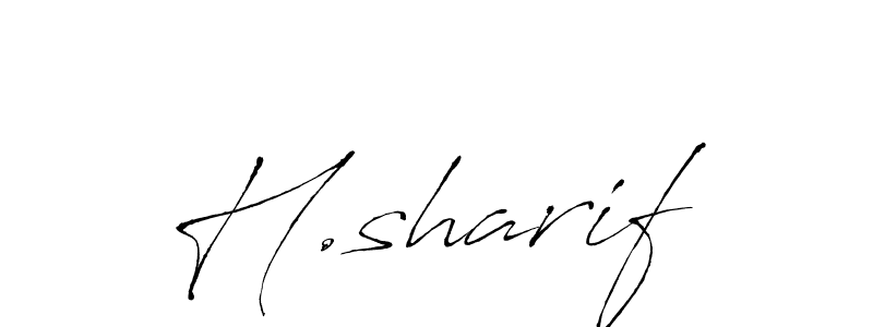 89+ H.sharif Name Signature Style Ideas | Cool Online Autograph