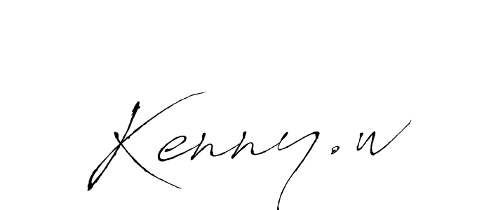 84+ Kenny.w Name Signature Style Ideas | Special Name Signature
