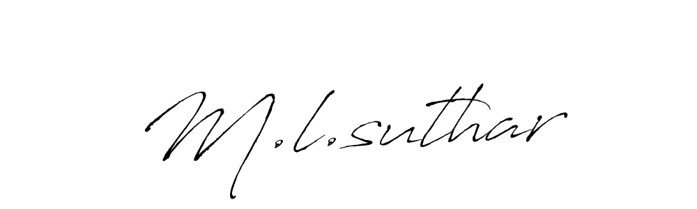 99+ M.l.suthar Name Signature Style Ideas | Best Online Signature