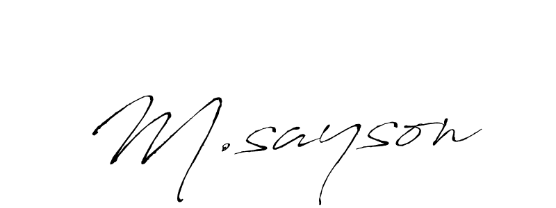 80+ M.sayson Name Signature Style Ideas | Perfect Online Autograph