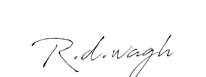 94+ R.d.wagh Name Signature Style Ideas | Amazing Autograph