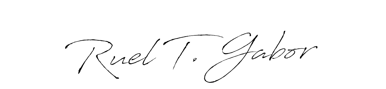 100+ Ruel T. Gabor Name Signature Style Ideas | Ultimate Name Signature