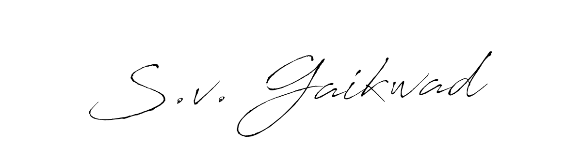 97+ S.v. Gaikwad Name Signature Style Ideas | Super Online Signature
