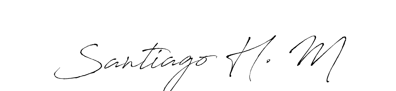 84+ Santiago H. M Name Signature Style Ideas | Fine Online Signature