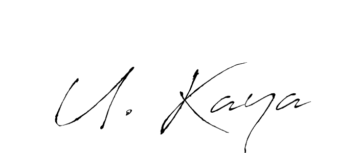 70+ U. Kaya Name Signature Style Ideas | Super E-Sign