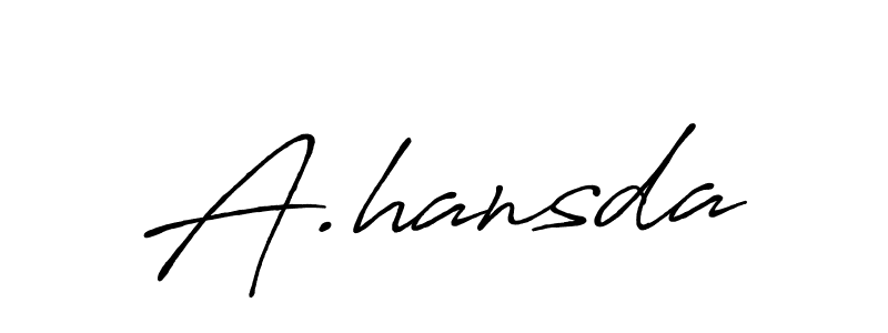 87+ A.hansda Name Signature Style Ideas | Ideal E-Sign
