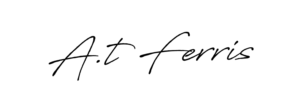 76+ A.t Ferris Name Signature Style Ideas | Creative Electronic Sign