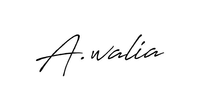 71+ A.walia Name Signature Style Ideas | Super Name Signature