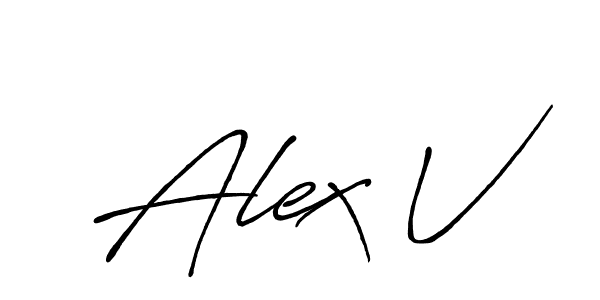 95+ Alex V Name Signature Style Ideas | Cool Digital Signature