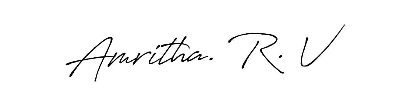 95+ Amritha. R. V Name Signature Style Ideas | Cool Electronic Sign