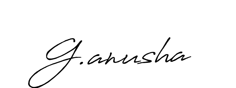 97+ G.anusha Name Signature Style Ideas | Excellent Autograph
