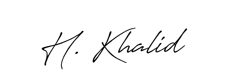 87+ H. Khalid Name Signature Style Ideas | Superb E-Sign