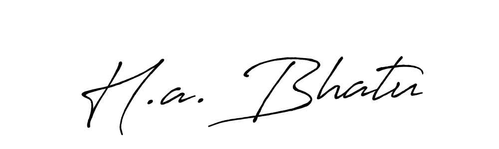 99+ H.a. Bhatu Name Signature Style Ideas | Creative E-Signature