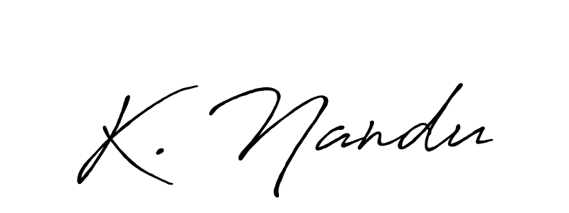 90+ K. Nandu Name Signature Style Ideas | Special Online Signature