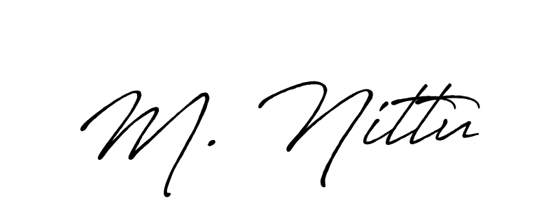 79+ M. Nittu Name Signature Style Ideas | Special Electronic Sign
