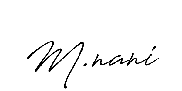77+ M.nani Name Signature Style Ideas | Outstanding eSignature