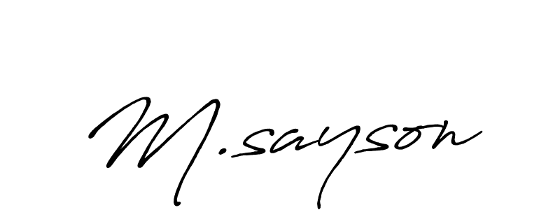 80+ M.sayson Name Signature Style Ideas | Perfect Online Autograph