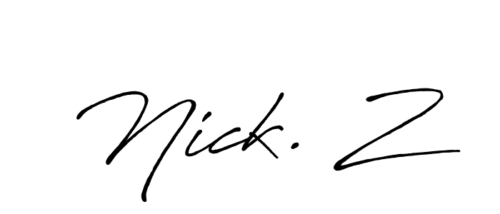 86+ Nick. Z Name Signature Style Ideas | Special Electronic Sign