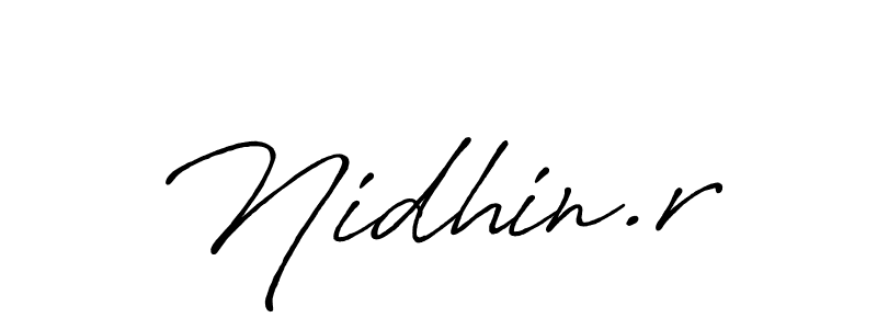 87+ Nidhin.r Name Signature Style Ideas | Superb Electronic Signatures