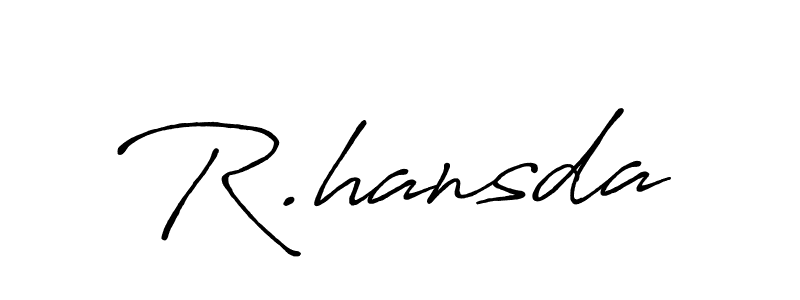 99+ R.hansda Name Signature Style Ideas | Super Autograph