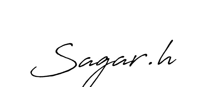 85+ Sagar.h Name Signature Style Ideas | Creative Autograph