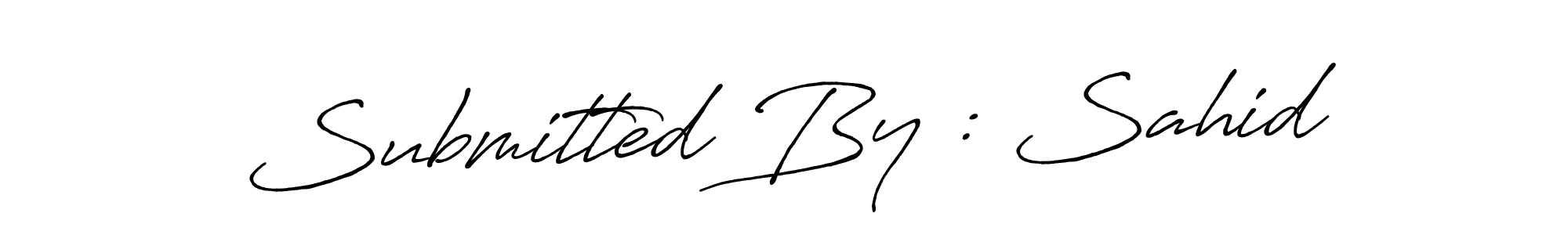 90+ Submitted By : Sahid Name Signature Style Ideas | Super eSignature