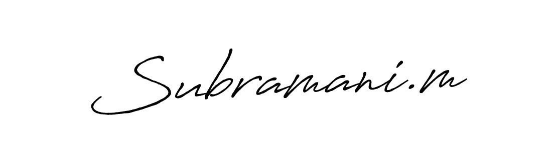 98+ Subramani.m Name Signature Style Ideas | Unique Autograph