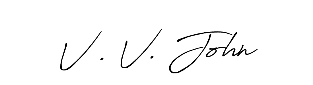 98+ V . V. John Name Signature Style Ideas | Ultimate Name Signature