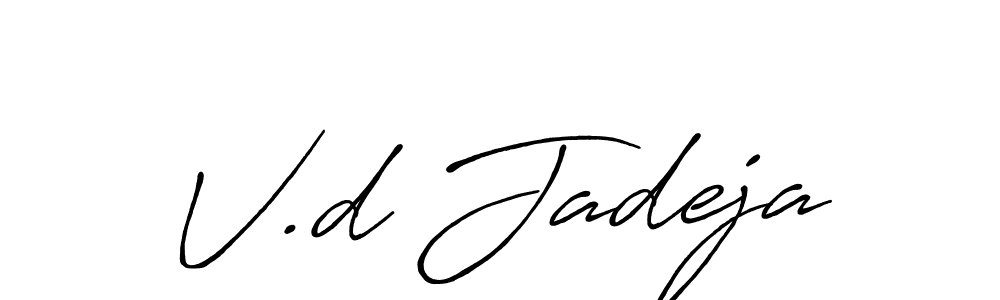 90+ V.d Jadeja Name Signature Style Ideas | Latest Online Signature