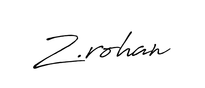 100+ Z.rohan Name Signature Style Ideas | Outstanding Digital Signature